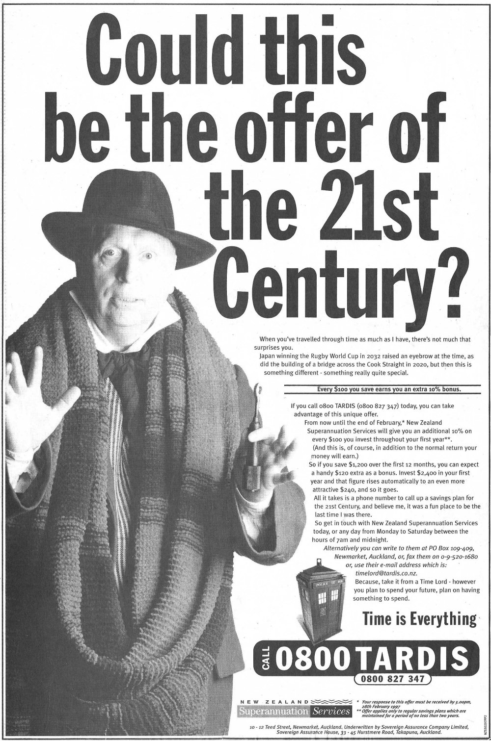NZDWFC: TSV 50: 'Time is Everything' - The Doctor Who Commercials
